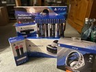 PS4 VR Headset, headphones, Camera, 2 x move, Aim controller, 16 games ...