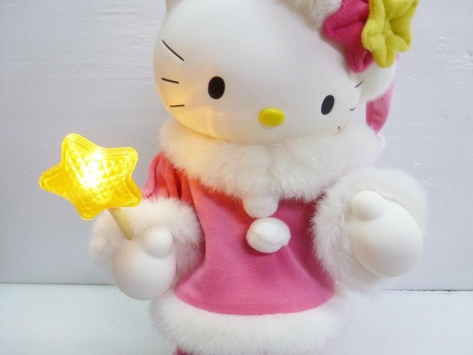 Pinocchio Hello Kitty Glitter Dancing Santa Christmas Figure Toy New ...