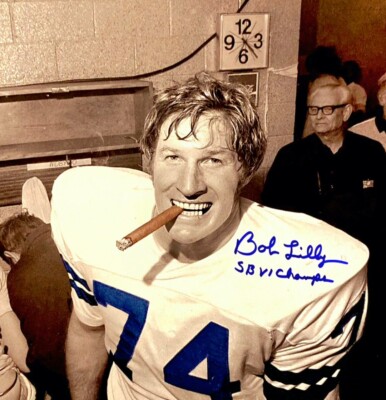 Bob Lilly dramatic and stunning colorized 8x10 photo graph with RP ...