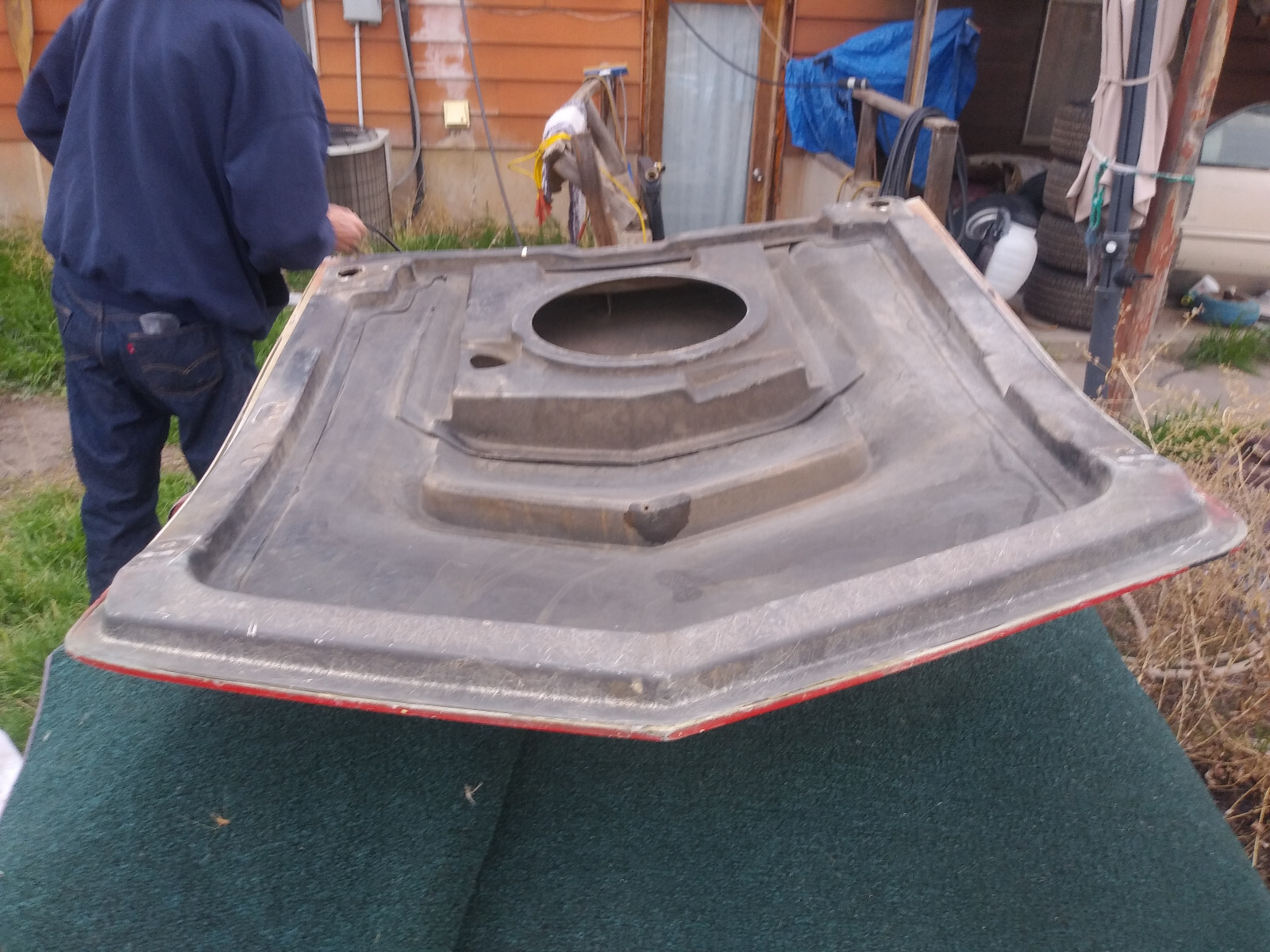 1968-1969 Original GM Corvette L88 Hood w/an UNCUT Cold Air Box GM ...