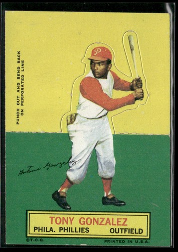 1964 Topps Stand-Ups Tony Gonzalez #NNO Philadelphia Phillies VG/EX ...