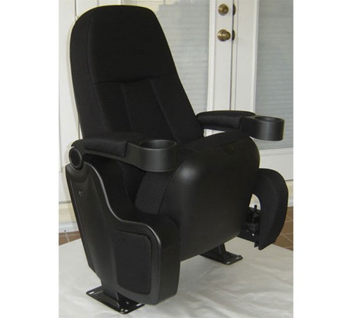 4 New REAL Movie CINEMA Rocker SEATS Home theater seating rocking black ...