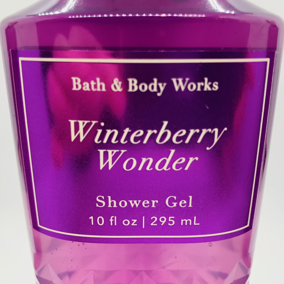 NEW! 3 PCS BATH & BODY WORKS WINTERBERRY WONDER SHOWER GEL, BODY MIST ...
