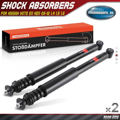 2x Shock Absorbers Rear for Nissan Note E11 NE11 2006-2012 1.4 1.5dCi 1 ...