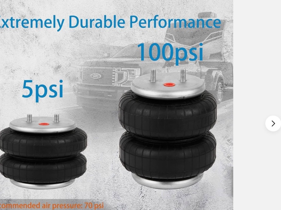 Rear Air Bags Suspension Kit for 2015-2023 Ford F150 Truck Towing, 5000 ...