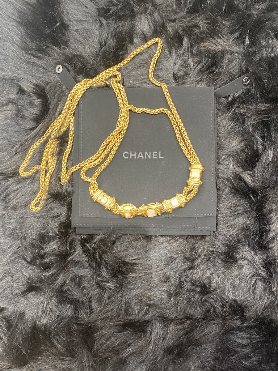 Vintage CHANEL DOUBLE WHEAT CHAIN 20" (WLJ006193) - Gem
