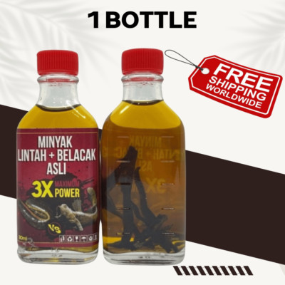 Triple Power Leech Mud Skipper Oil 100% Organic Big Strong Enlarge FREE ...