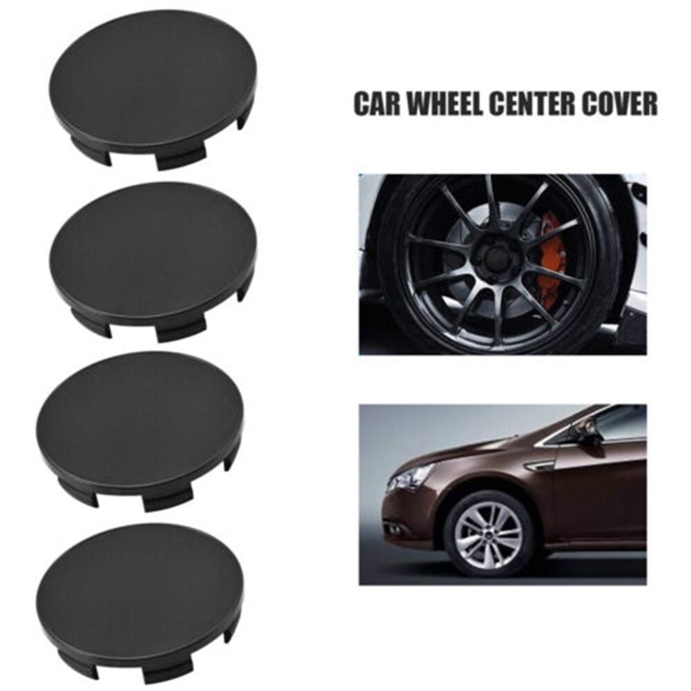 Premium Quality 4Pcs Black ABS Rims Cap Universal Car Hub Cover ...