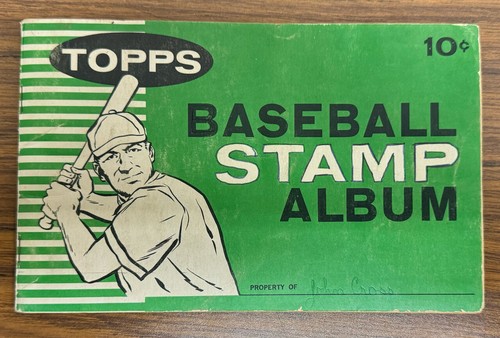 1961 Topps Baseball Stamp Album w/ 80 Stamps Mays Berra Santo | eBay