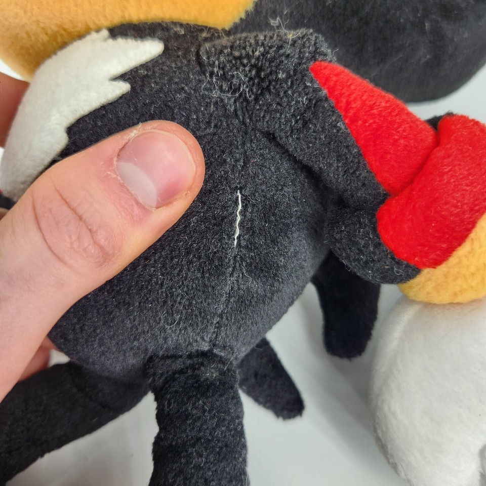 Sonic ADVENTURE 2 Plush SEGA Shadow the Hedgehog EXTRMLY RARE 2001 ...