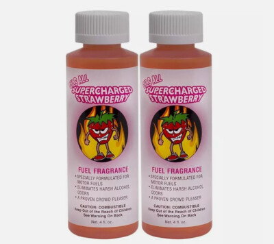 2 Pack - Strawberry Fuel Fragrance Scent For Gasoline Alcohol Race Gas ...