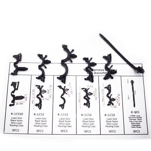 Auto Body Wiring Harness Fastener Wire Loom Routing Clips Retainer ...