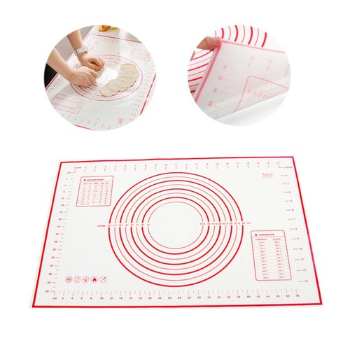 Silicone Kneading Mat Baking with Measurements Mats for Kitchen Counter ...
