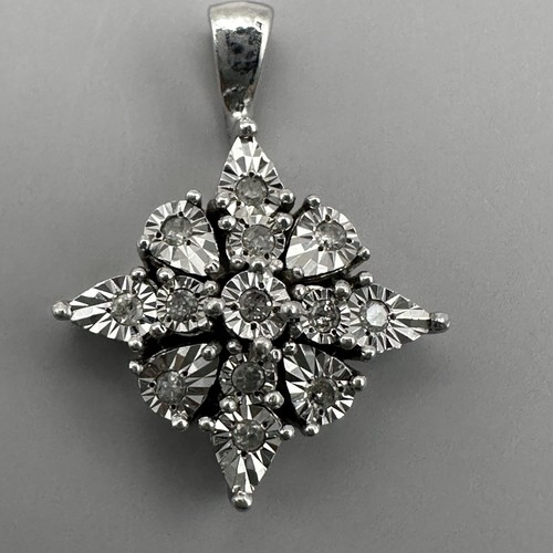 Diamonds Star Pendant Signed RH Macy & Co 925 M Sterling Silver | eBay