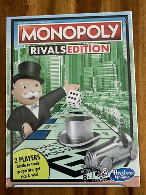 Monopoly Rivals Edition 2 Player Game Sealed Hasbro Gaming SEALED BRAND ...