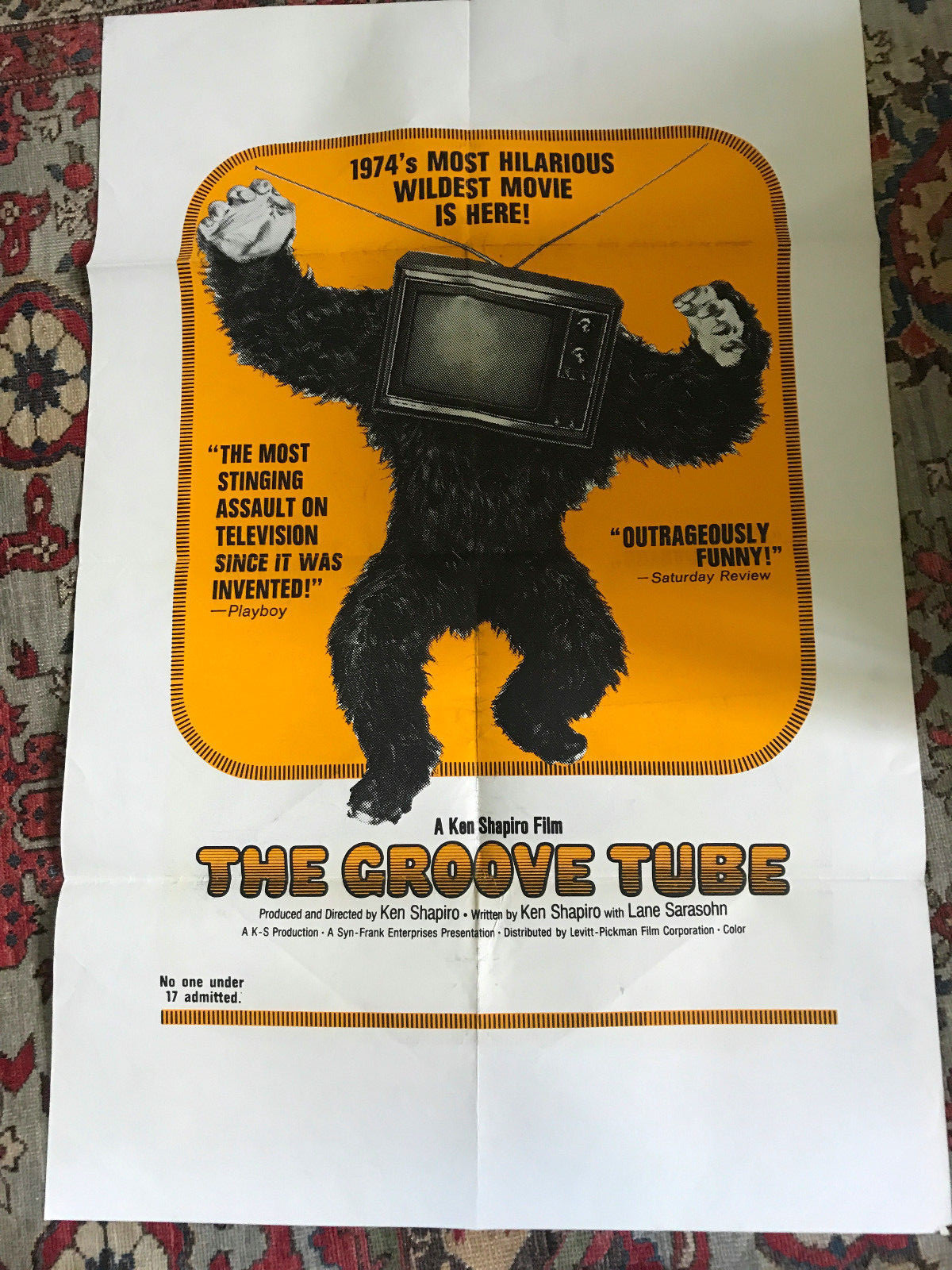 Groove Tube, The 1974 K-S comedy one sheet 27x41" Ken Shapiro Chevy ...