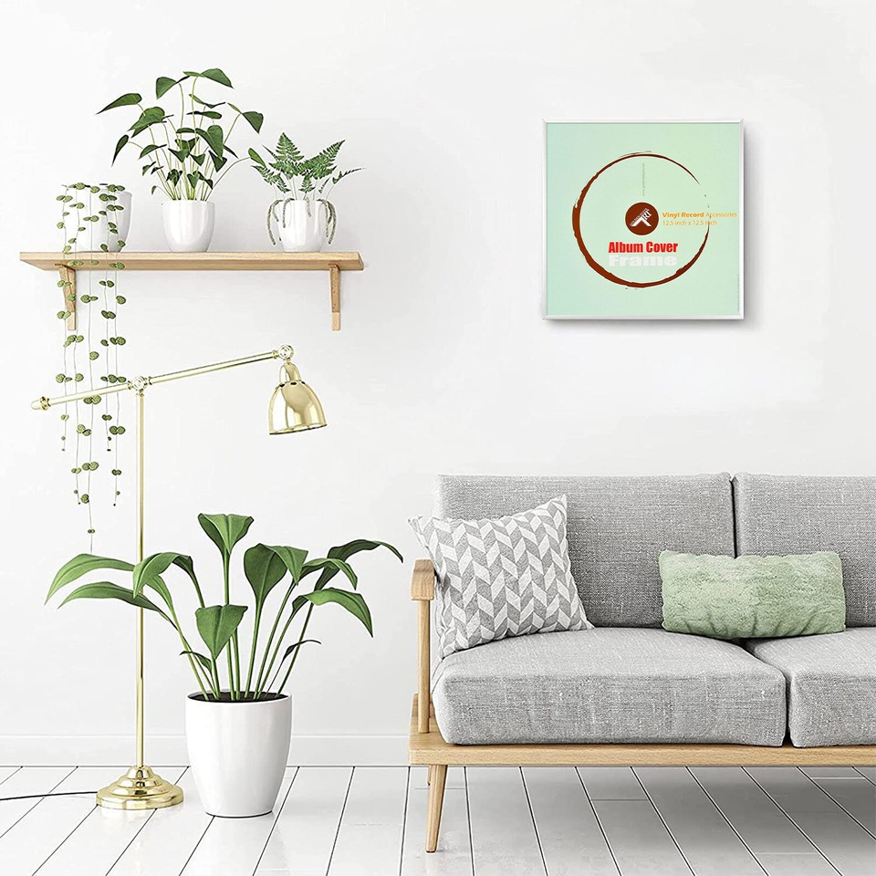 12.5x12.5 Square Aluminum Vinyl Record Album Cover Frame Acrylic Glass ...