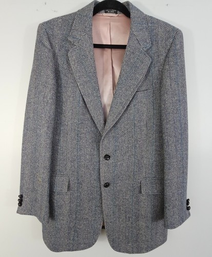 Austin Manor 100% Wool Men's Tweed Sport Coat Gray Size 40 Made in ...
