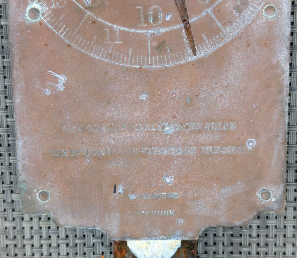 Antique Chatillon's Improved Circular Spring Balance 60 LB Milk Scale ...