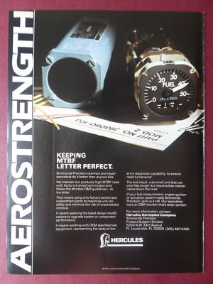 7/1986 PUB HERCULES AEROSPACE SIMMONDS PRECISION MTBF FUEL MANAGEMENT ...