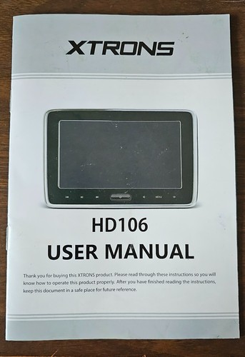 Xtrons HD106 headrest moniters/dvd players | eBay