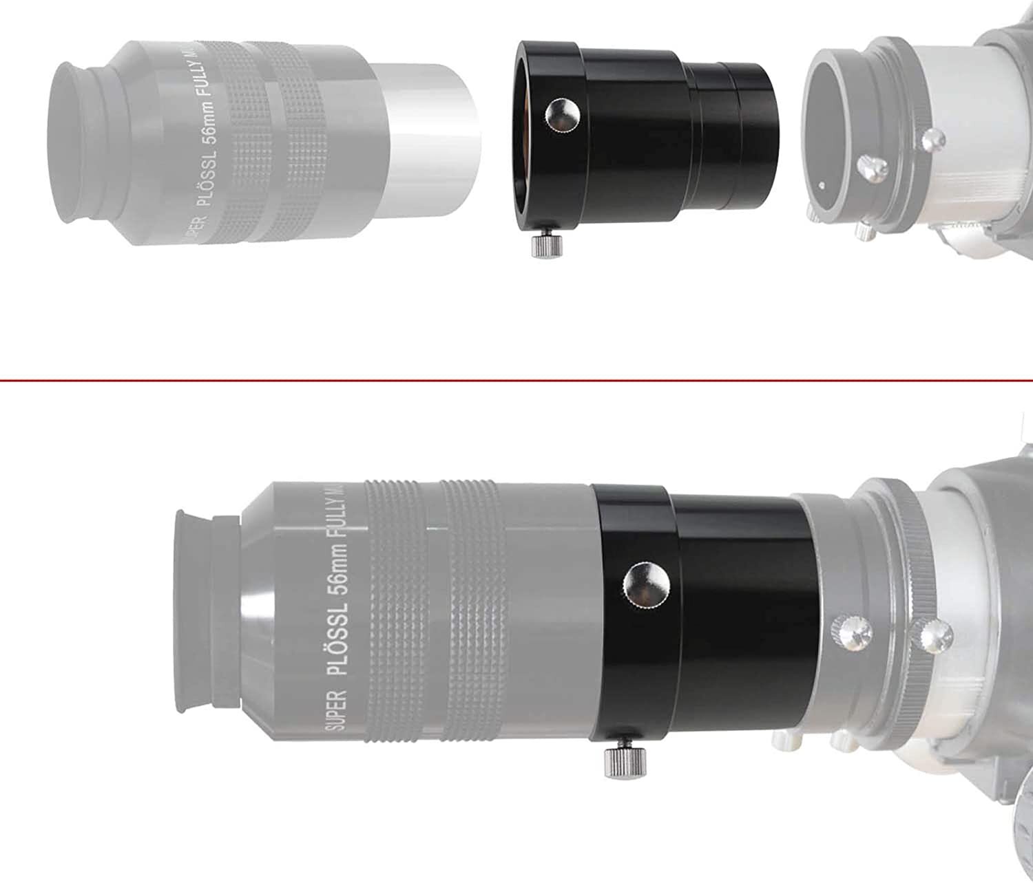 30mm/50mm Astronomical Telescope Eyepiece Extension Tube Adapter f 2 ...