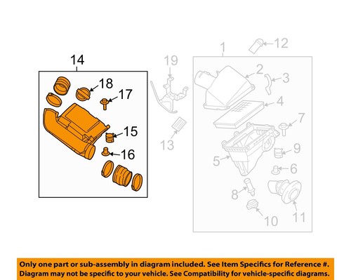 NISSAN OEM 05-16 Frontier 4.0L Air Cleaner Intake-Duct Tube Hose Assy ...