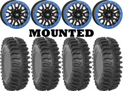 Kit 4 System 3 XT400 32x10-15 on High Lifter HL23 Beadlock Matte Black ...
