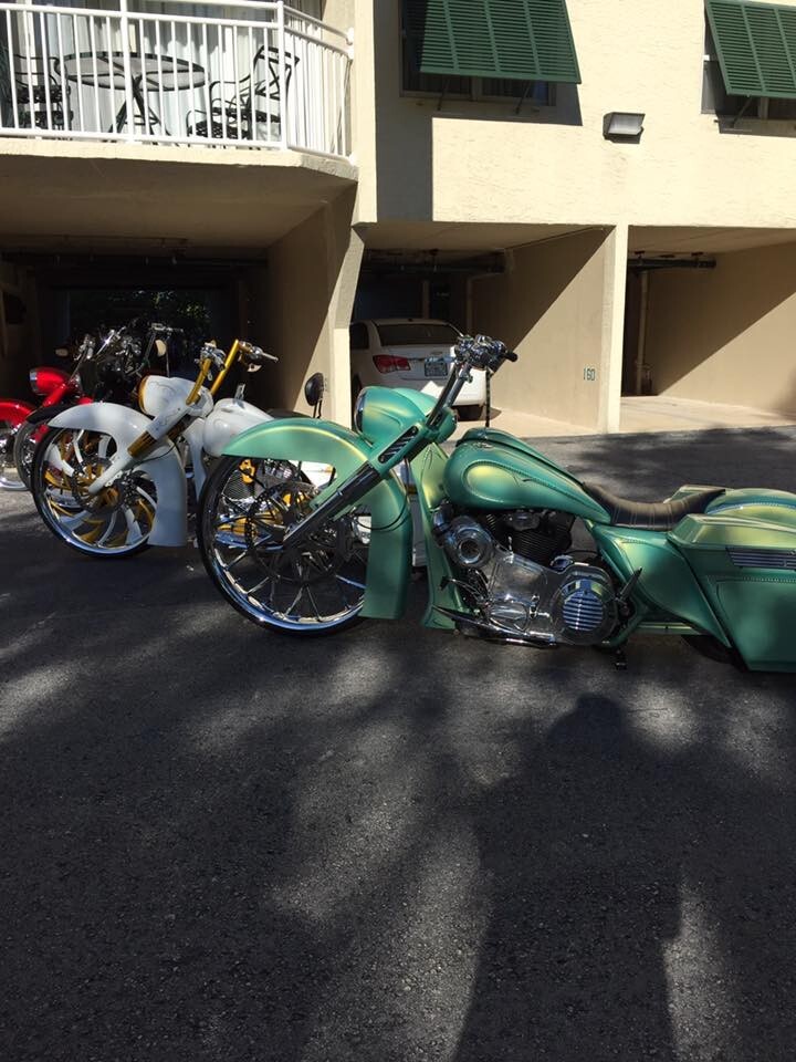 Harley Davidson Roadking Police Road King Stretched raked Nacelle ...