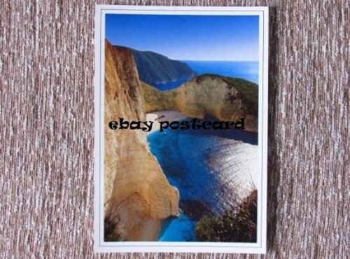 Greece Greek Old Postcard Zante Shipwreck Beatch Photo Postcard Greek ...
