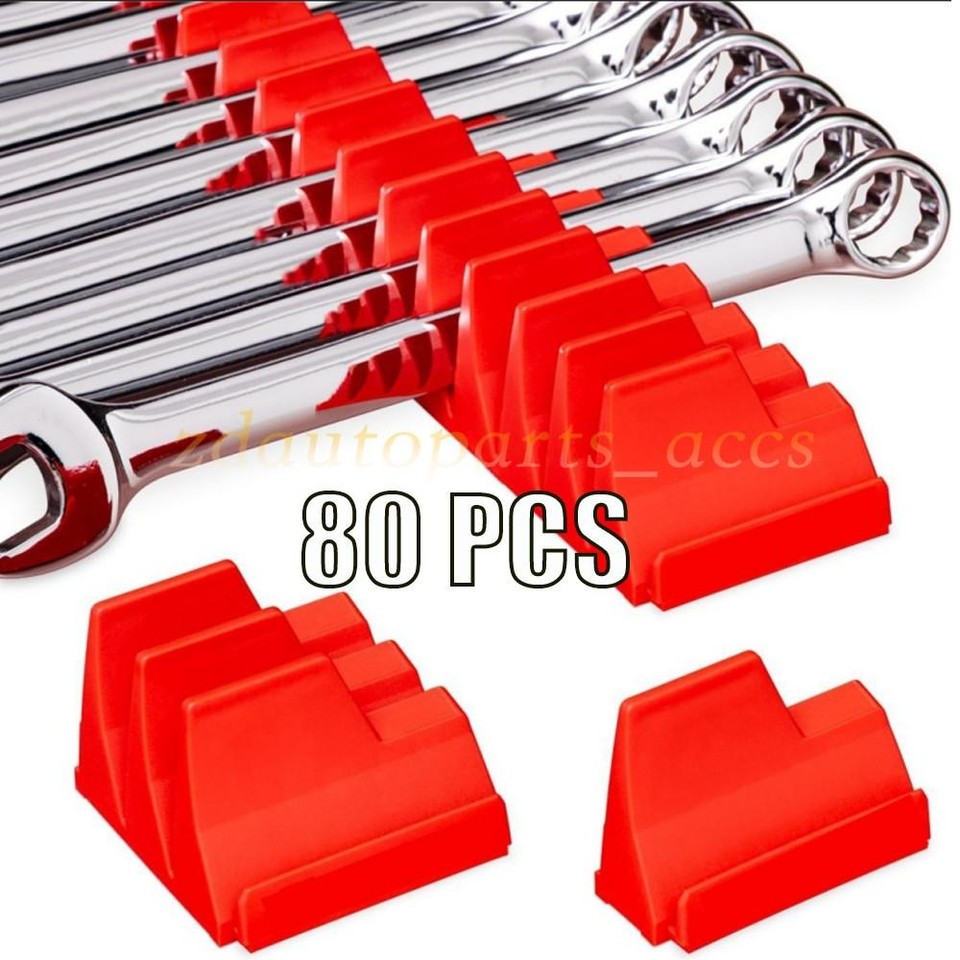 80X Magnetic Modular Wrench Organizer Compact Tool Storage Slots hold ...