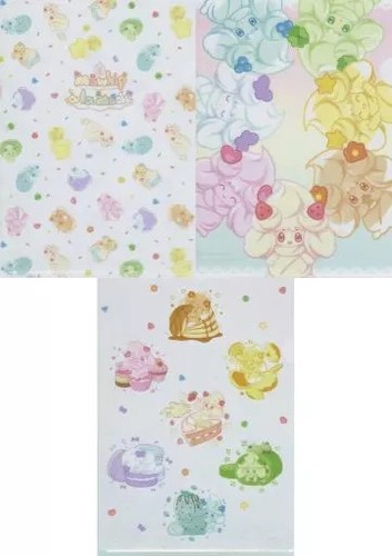 Pokemon Center Exclusive Mawhip & Mahomer A4 Clear File Set 3 Pockets ...