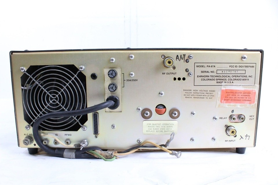 Alpha PA-87 87A HF Linear Amplifier Ham Radio | eBay