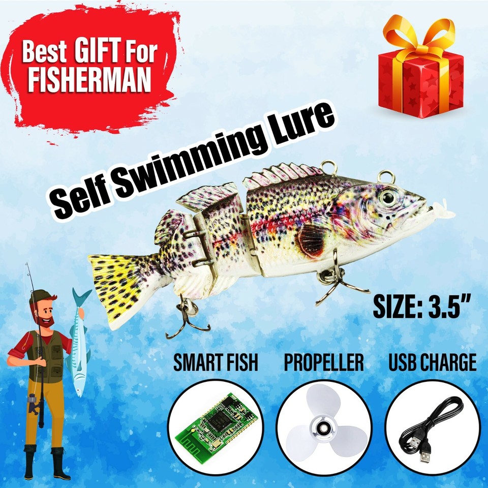 Robotic Electronic fishing lure Bait Bass Pike Wobbler Lures Ufish ...