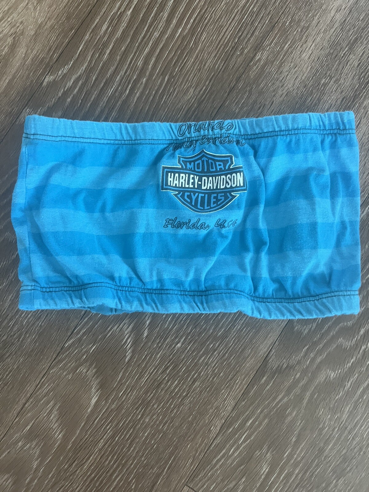 Custom Made !! Harley Davidson. Tube Top. Turquoise… - Gem