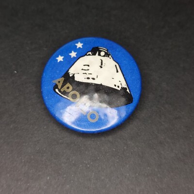 Vintage APOLLO NASA Space Spaceship Pin Badge Button Rare Z001 | eBay