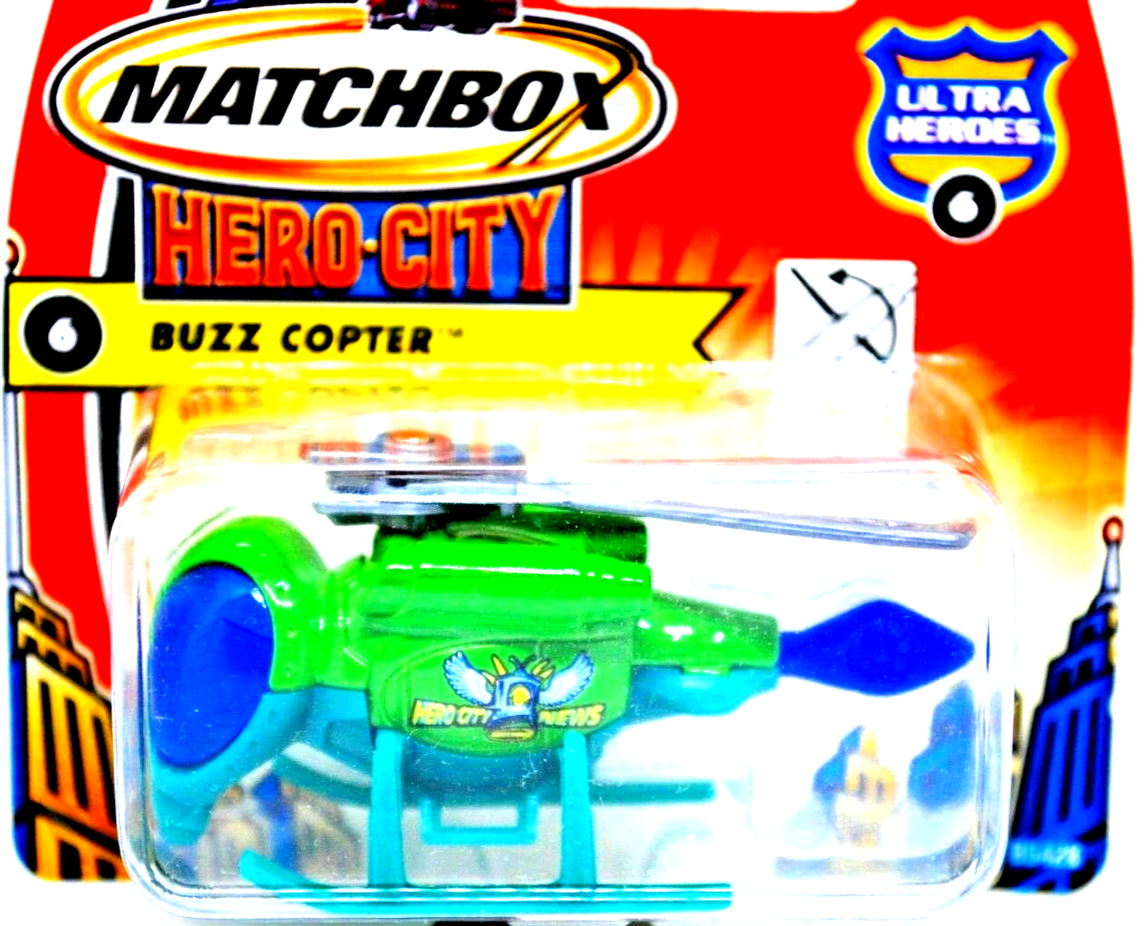 Matchbox HERO-CITY SuperFast no: 6 BUZZ COPTER NEWS HELICOPTER MOC | eBay
