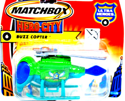Matchbox HERO-CITY SuperFast no: 6 BUZZ COPTER NEWS HELICOPTER MOC | eBay