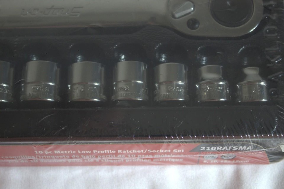 Snap-On 210RAFSMA 10pc 3/8" Drive 6pt Flank Drive Low-Profile Ratchet ...