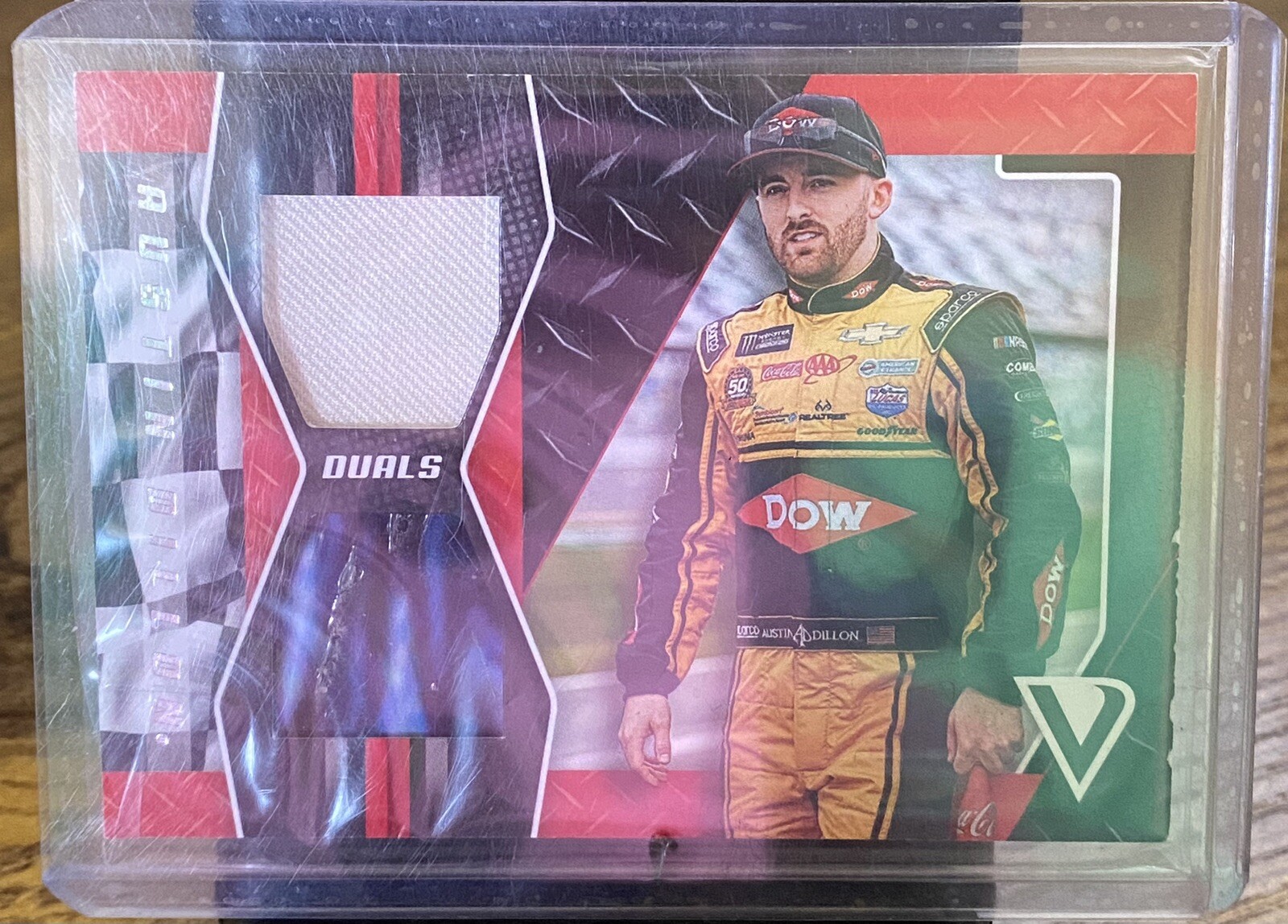 2019 Panini VICTORY LANE AUSTIN DILLON Chevy Dual Patch Dow Nascar Rcr ...
