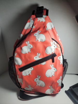 Salmon Color Rabbit Travel Backpack | eBay