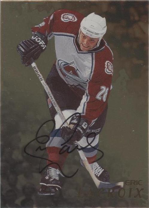 1998-99 In the Game Be A Player - Eric Lacroix #38 Gold Autographs (AU ...