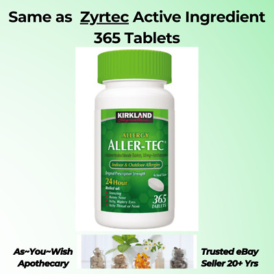 365 Ct Compare to Zyrtec Allergy Relief Tablets Exp 03/2026 10mg Aller ...