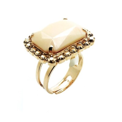 Mariana Ring Riverstone Rectangle shape Cream Swarovski Crystal | eBay