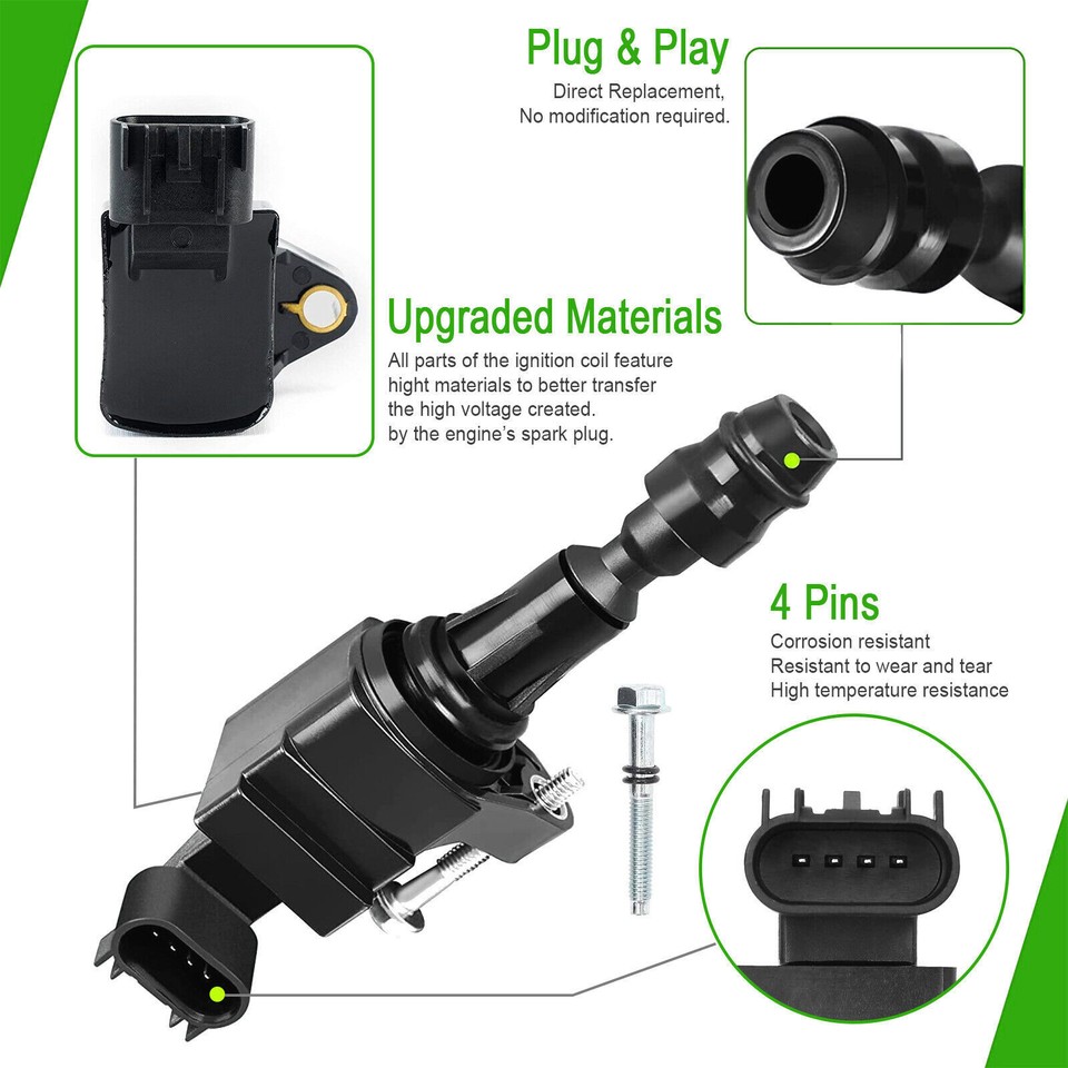 UF491 4pcs set pack Ignition Coils & Spark Plugs for 07-14 Chevrolet ...