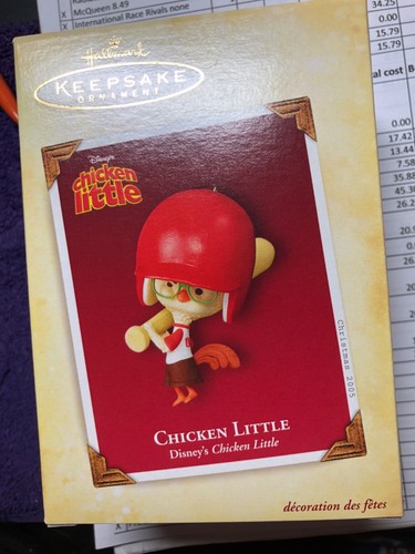 CHICKEN LITTLE BASEBALL UNIFORM DISNEY HALLMARK ORNAMENT | eBay