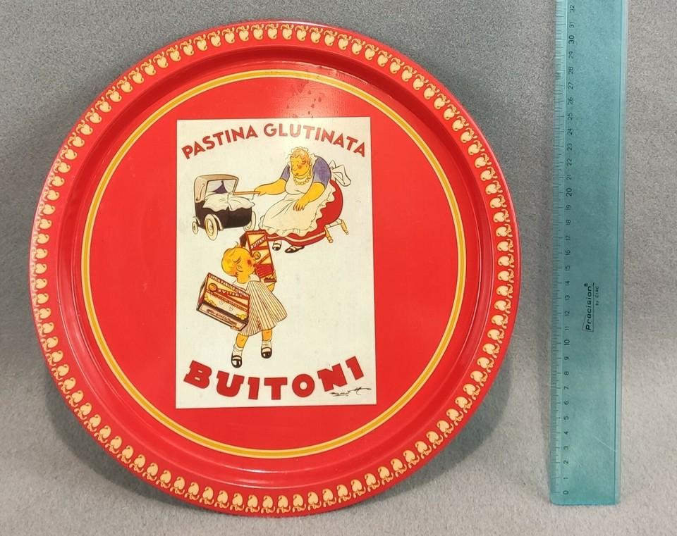Buitoni Vintage Gluten-Free Pasta Metal Tray Plate 13 Inches Diameter ...