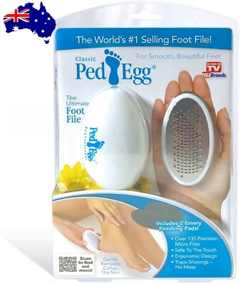 Foot File Pedicure Ped Egg With Handle Callus Remover Professional Foot ...