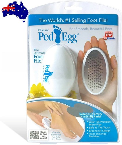 Foot File Pedicure Ped Egg With Handle Callus Remover Professional Foot ...