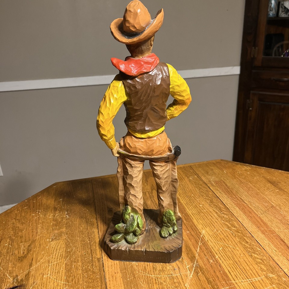 Vintage 1976 Universal Statuary Co Western Cowboy Statue | eBay